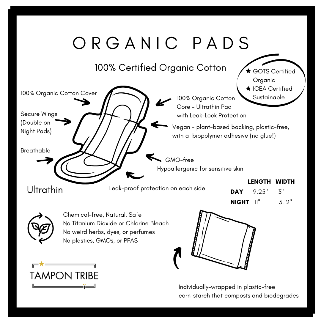 Best Plastic Free Certified Organic Cotton Pads Online - Tampon Tribe